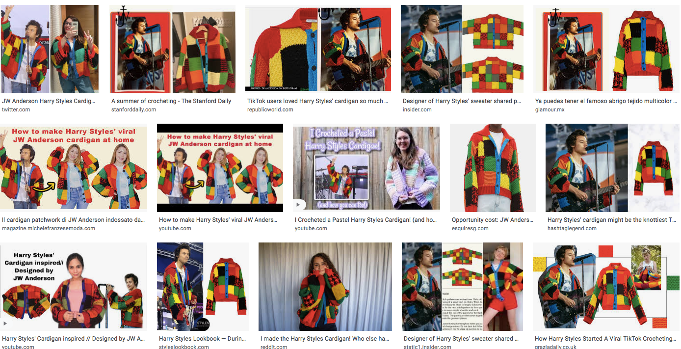 Why will the Harry Styles cardigan by JW Anderson be exhibited at the V ...